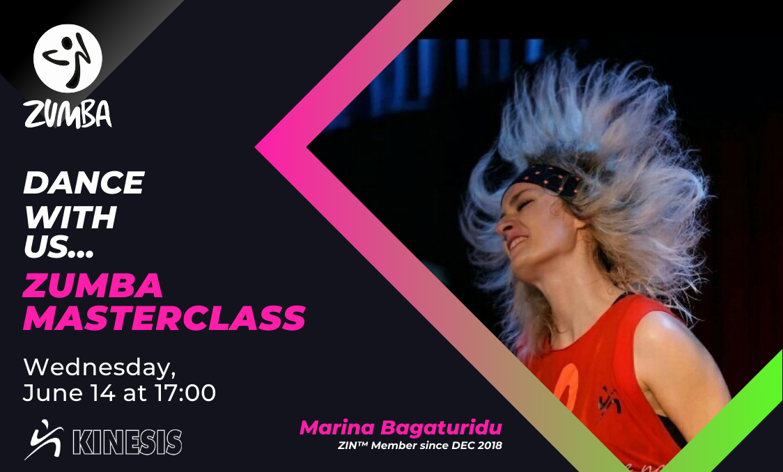 ZUMBA MASTERCLASS ΜΕ ΤΗΝ ΜΑΡΙΝΑ ΜΠΑΚΑΤΟΥΡΙΔΟΥ – Kinesis Gym